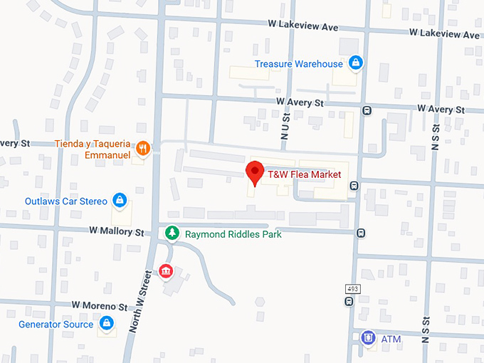 16. t&w flea market map