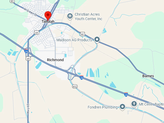 16. tallulah, la map