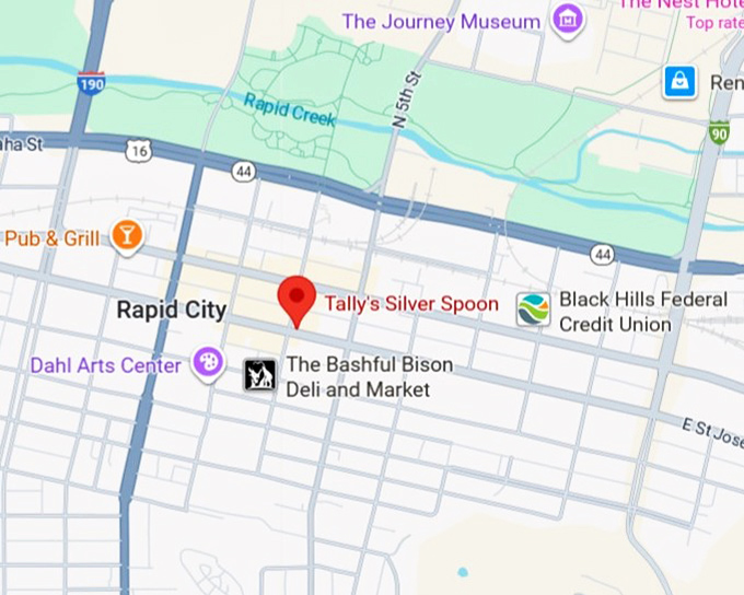 16. tally’s silver spoon map
