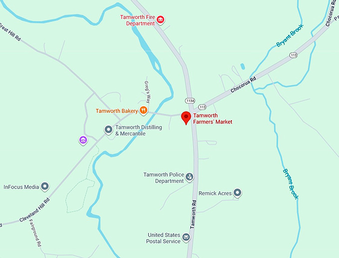 16. tamworth farmers' market map