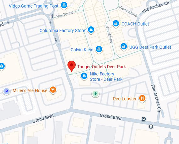 16. tanger outlets deer park map