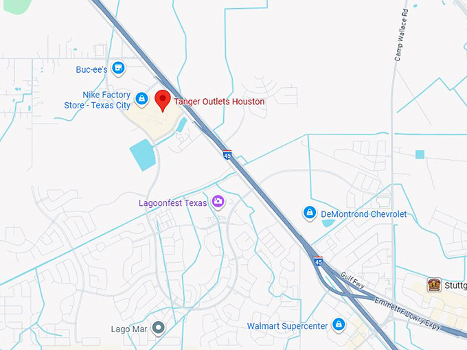 16. tanger outlets houston map