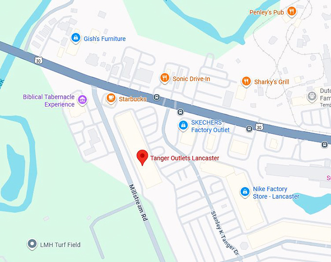 16. tanger outlets lancaster map