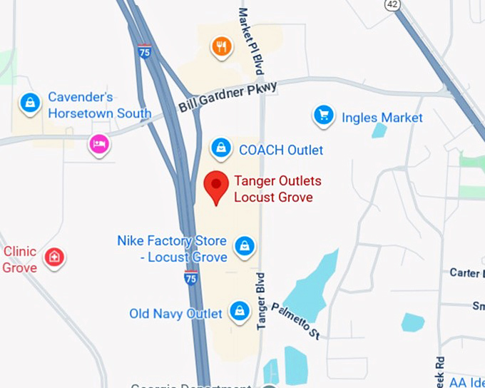 tanger outlets locust grove map