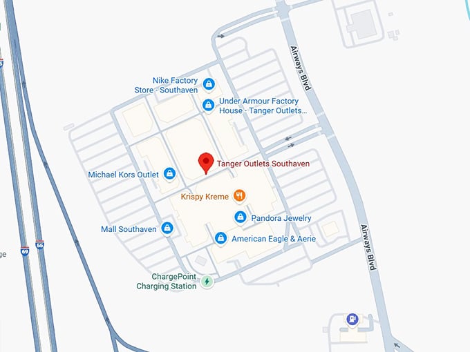 16. tanger outlets southaven map