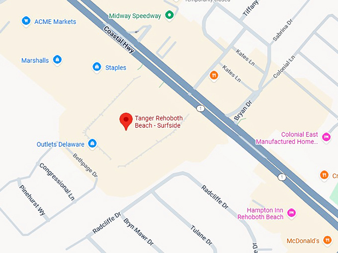 16. tanger rehoboth beach surfside map