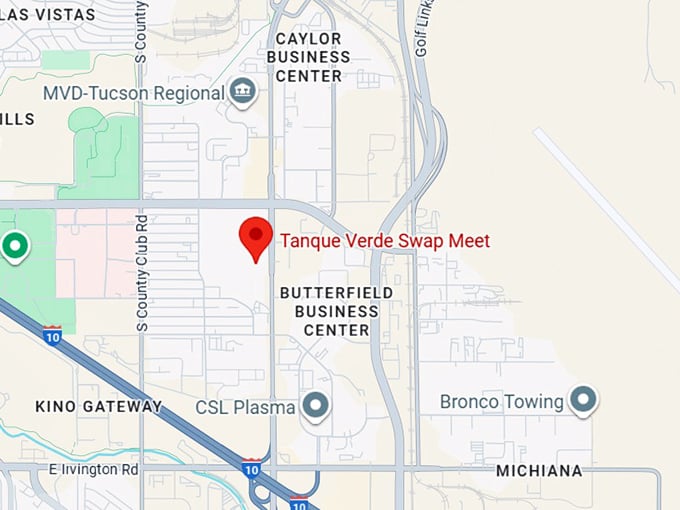 16. tanque verde swap meet map