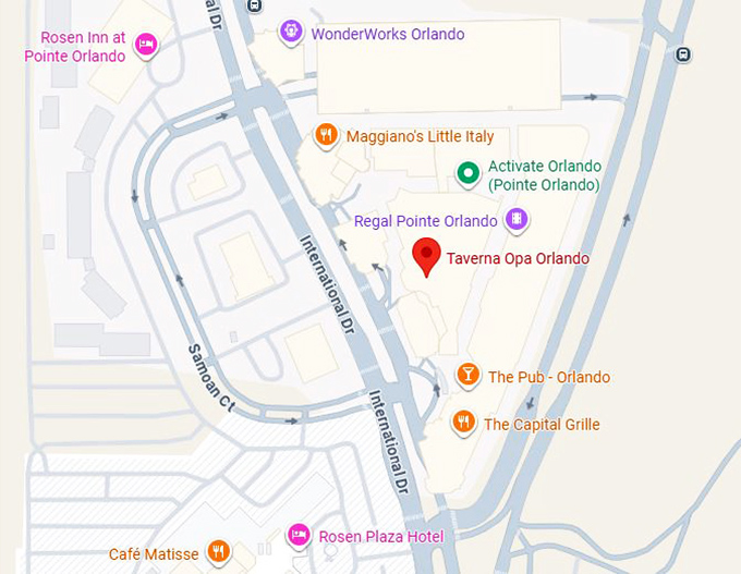 16. taverna opa orlando map