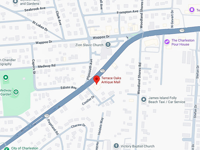 16. terrace oaks antique mall map