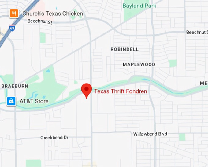 16. texas thrift fondren map