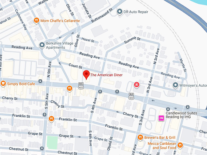 16. the american diner map