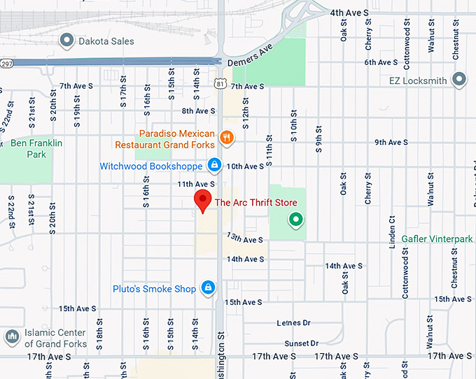 16. the arc thrift store map