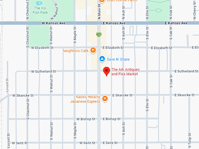 16. the ark antiques and flea market map