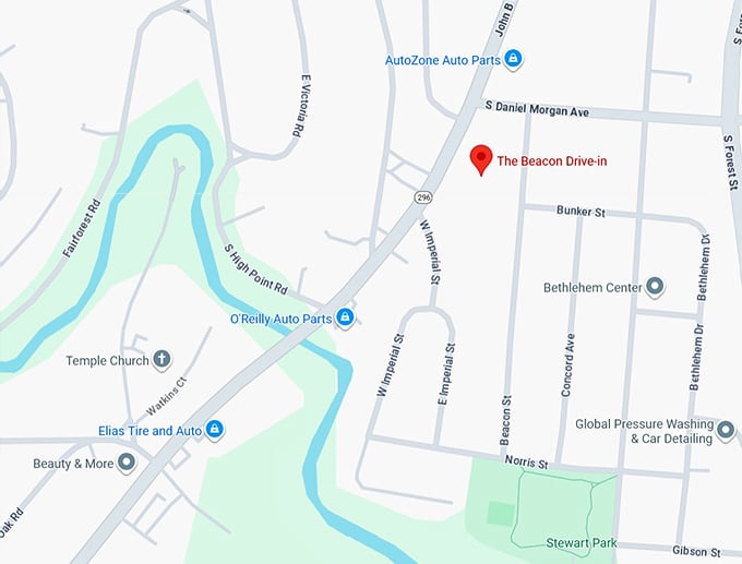 16. the beacon drive in map