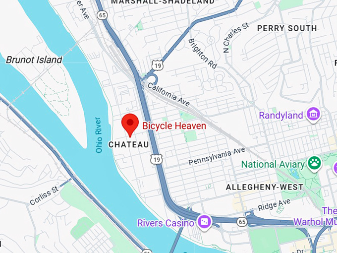 16. the bicycle heaven museum map