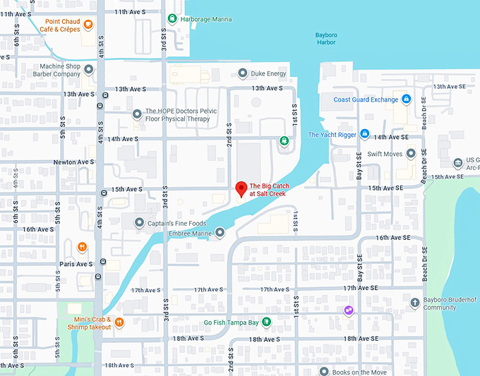 16. the big catch at salt creek map