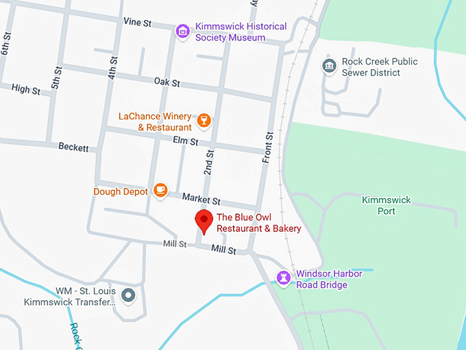 16. the blue owl restaurant & bakery map