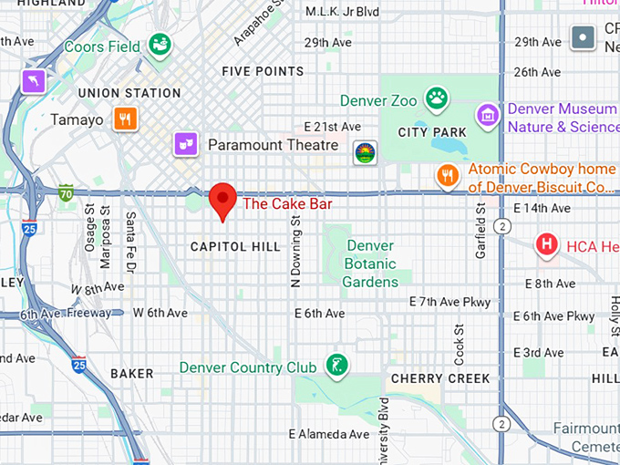 16. the cake bar map