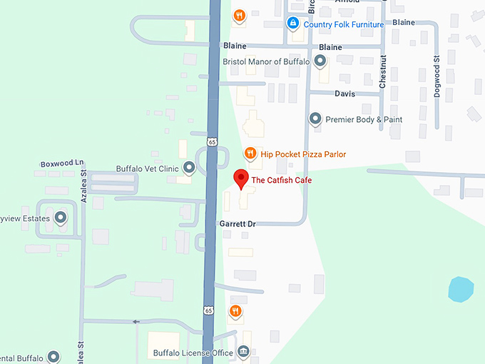 16. the catfish cafe map