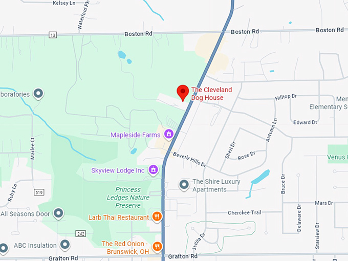 16. the cleveland dog house map