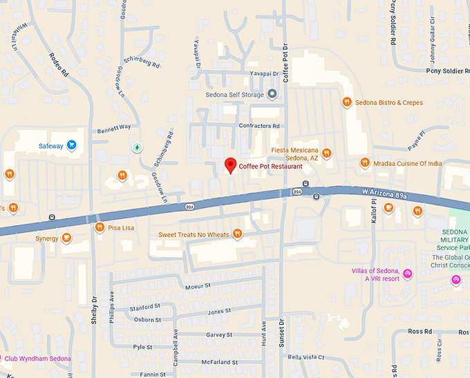 16. the coffee pot restaurant map