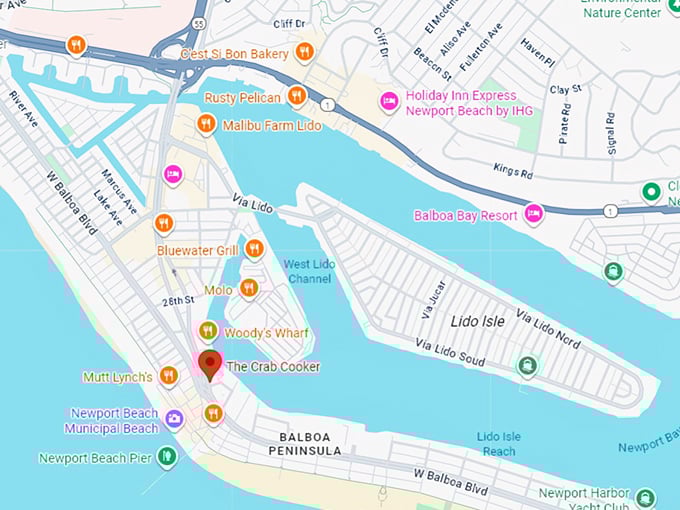 16. the crab cooker map