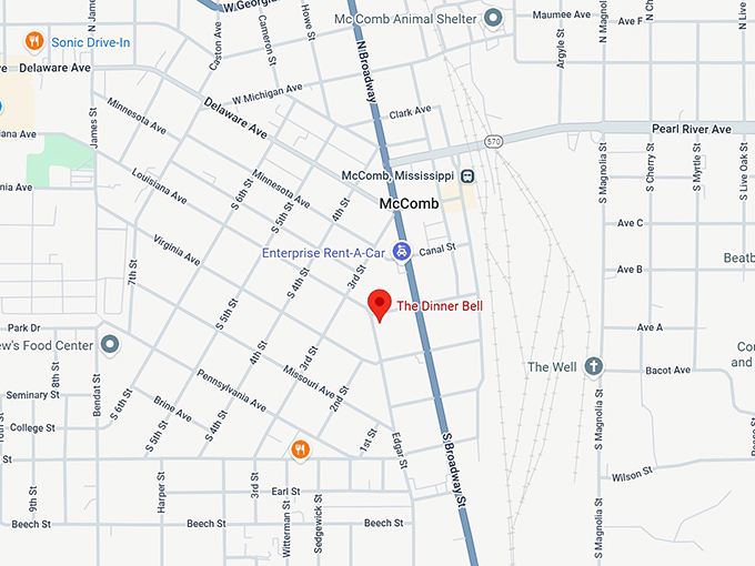 16. the dinner bell map