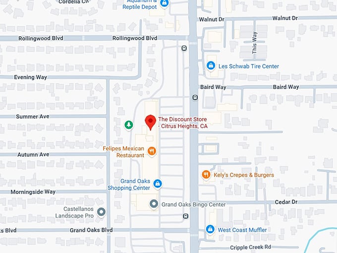 16. the discount store citrus heights, ca map