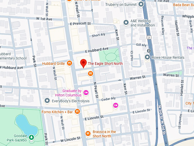 16. the eagle short north map