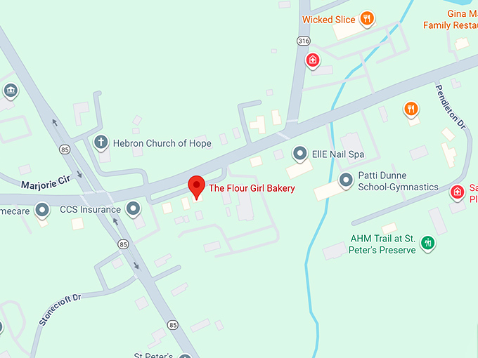 16. the flour girl bakery map