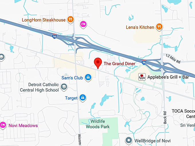 16. the grand diner map