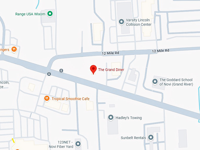 16. the grand diner map