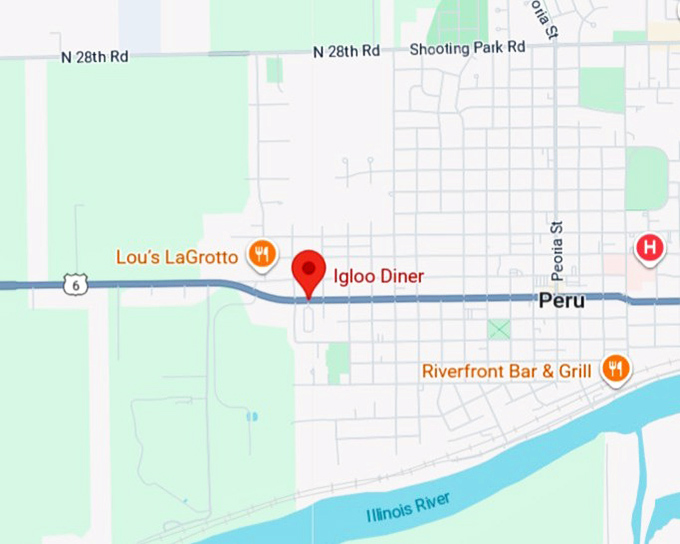 16. the igloo diner map