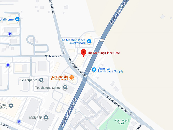 16. the meating place cafe map