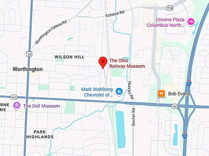 16. the ohio railway museum map