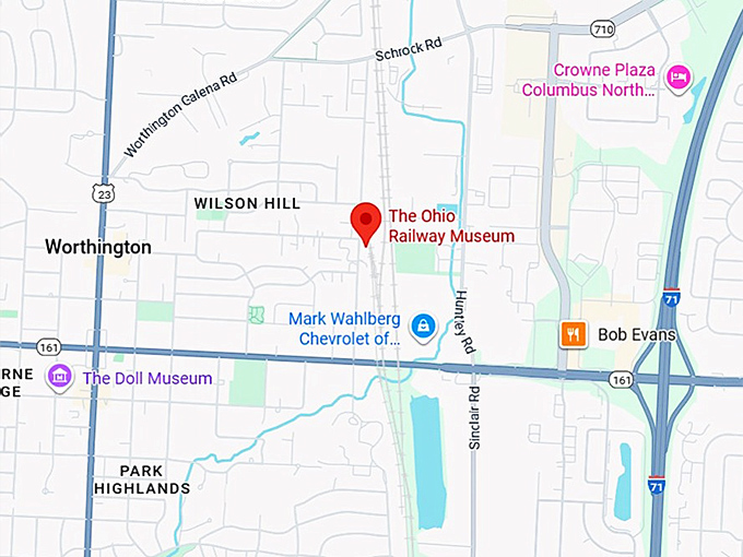 16. the ohio railway museum map