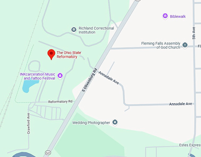 16. the ohio state reformatory map