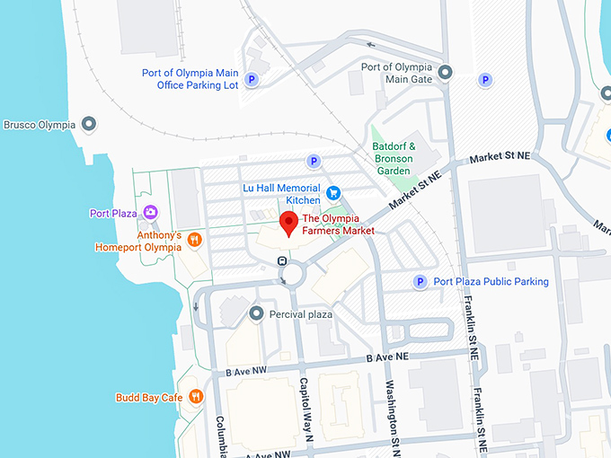 16. the olympia farmers market map