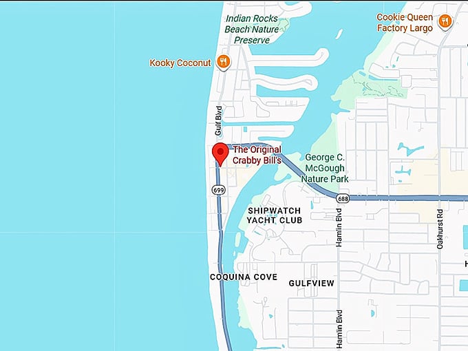 16. the original crabby bill's map