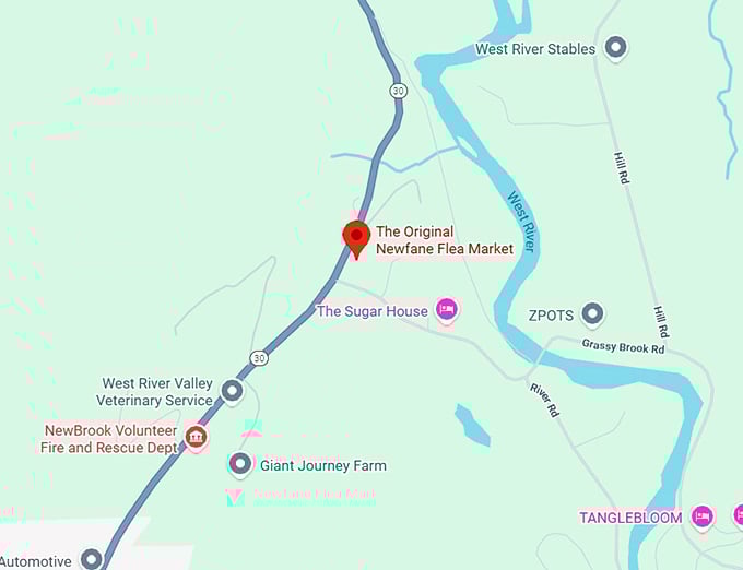 16. the original newfane flea market map