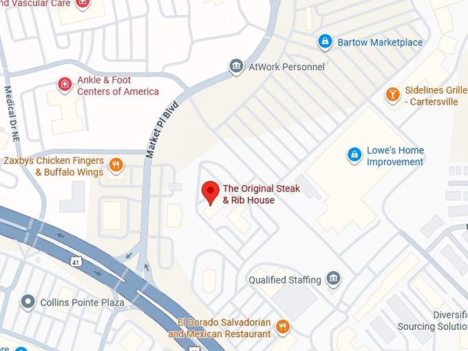 16. the original steak & rib house map