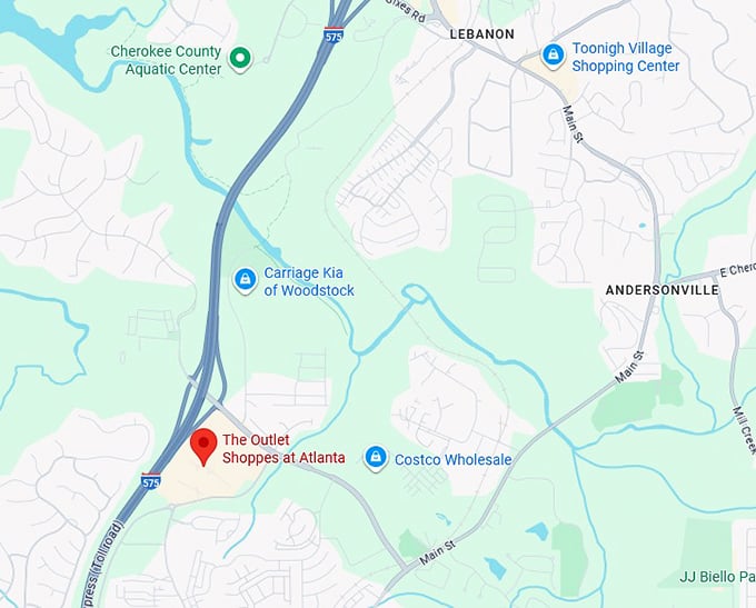 16. the outlet shoppes at atlanta map