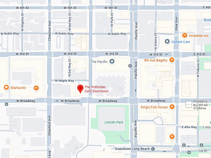 16. the potholder cafe downtown map