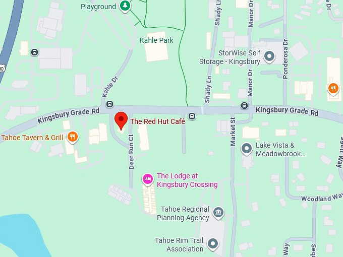 16. the red hut caf&eacute; map