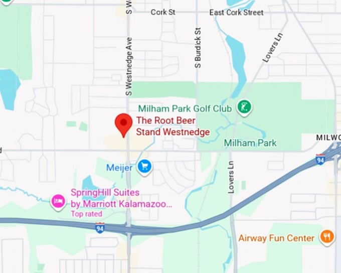 16. the root beer stand westnedge map