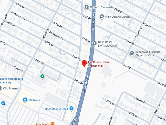 16. the rustic house antique mall map