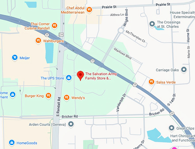 16. the salvation army family store & donation center map