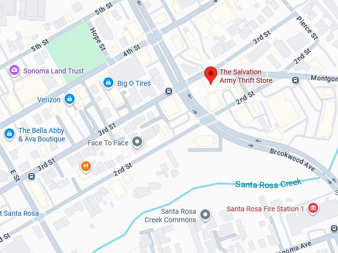 16. the salvation army thrift store (1020 3rd st) map