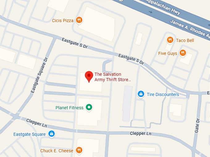 16. the salvation army thrift store cincinnati, oh map