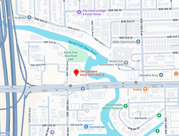 16. the salvation army thrift store & donation center (1801 w broward blvd) map